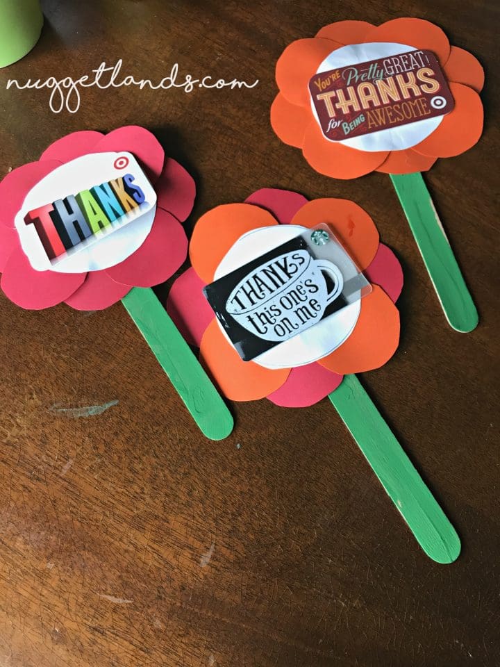 Teacher Appreciation Gift Card Craft: Easy Flower Pot DIY